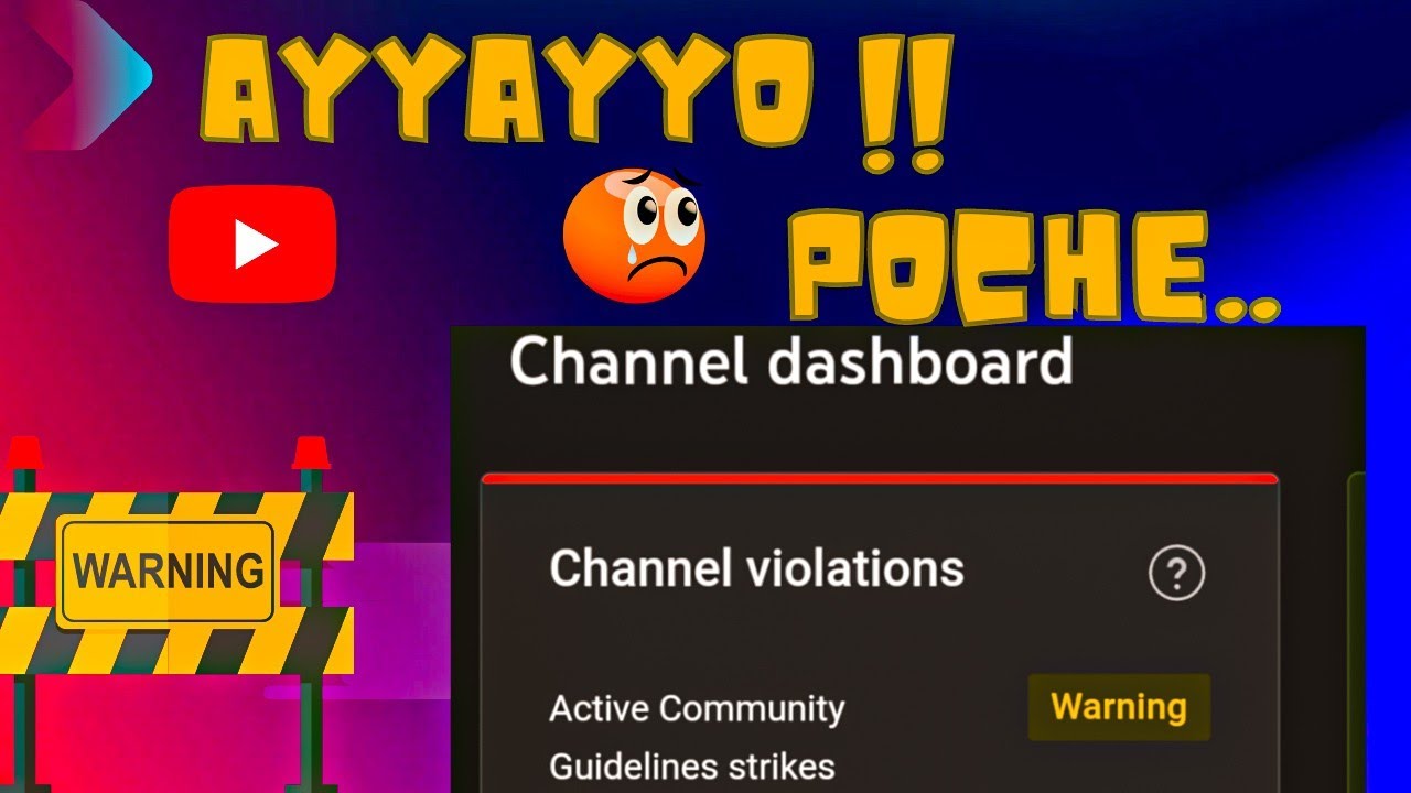 YouTube Community Guidelines warning ⚠️ #youtube #strike - YouTube