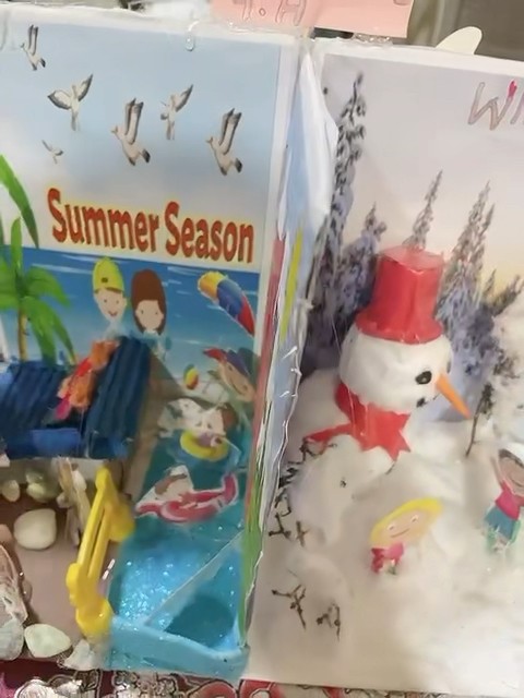 Seasons model for school project | How to make seasons 3D model #4 ...