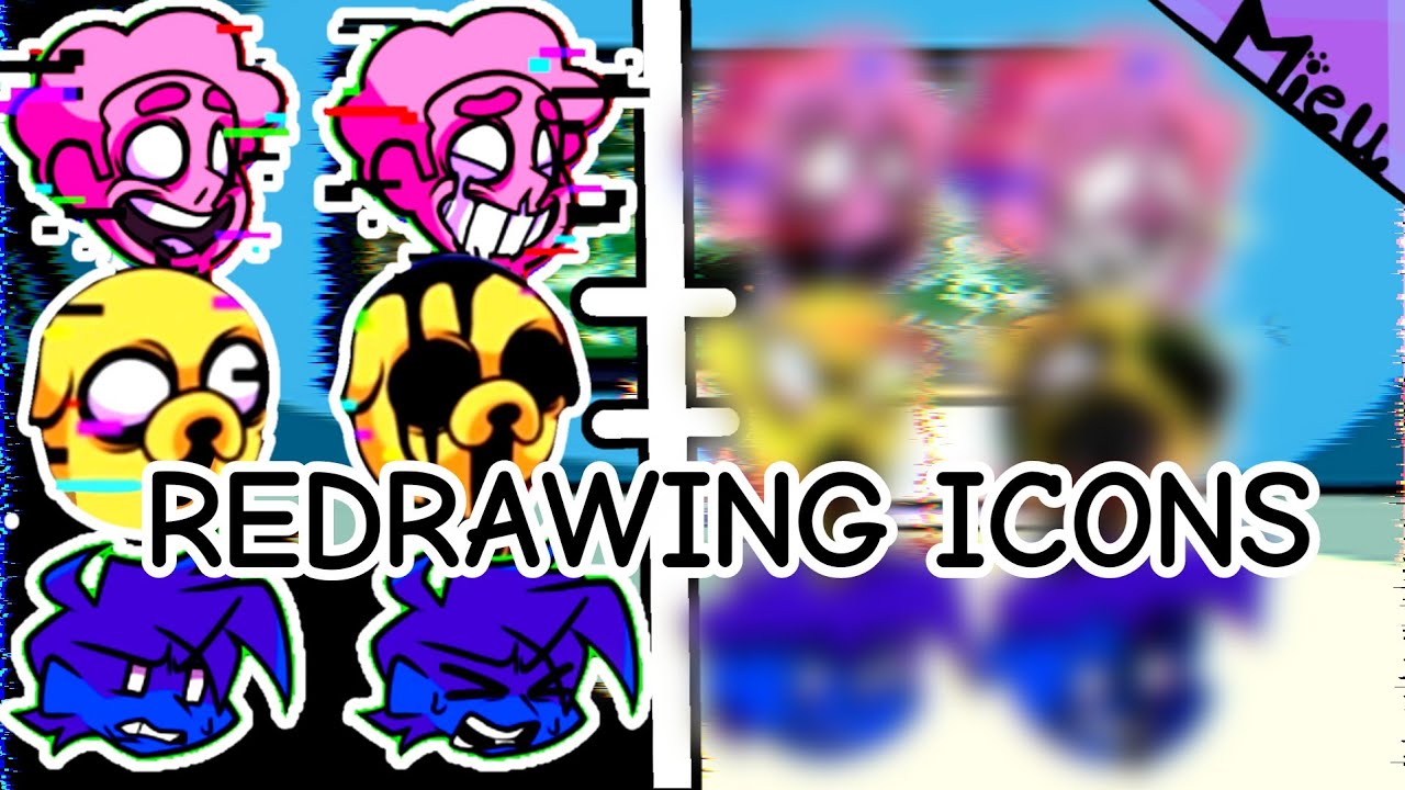 REDRAWING PIBBY CORRUPTION FULL WEEK | fnf icons ibispaintX - YouTube