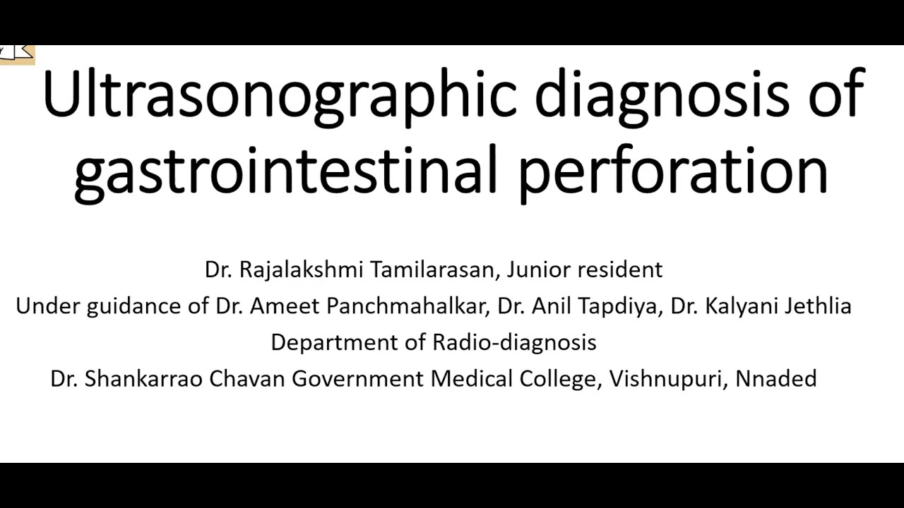 Dr. Rajalakshmi Tamilarasan | Ultrasonographic diagnosis of ...