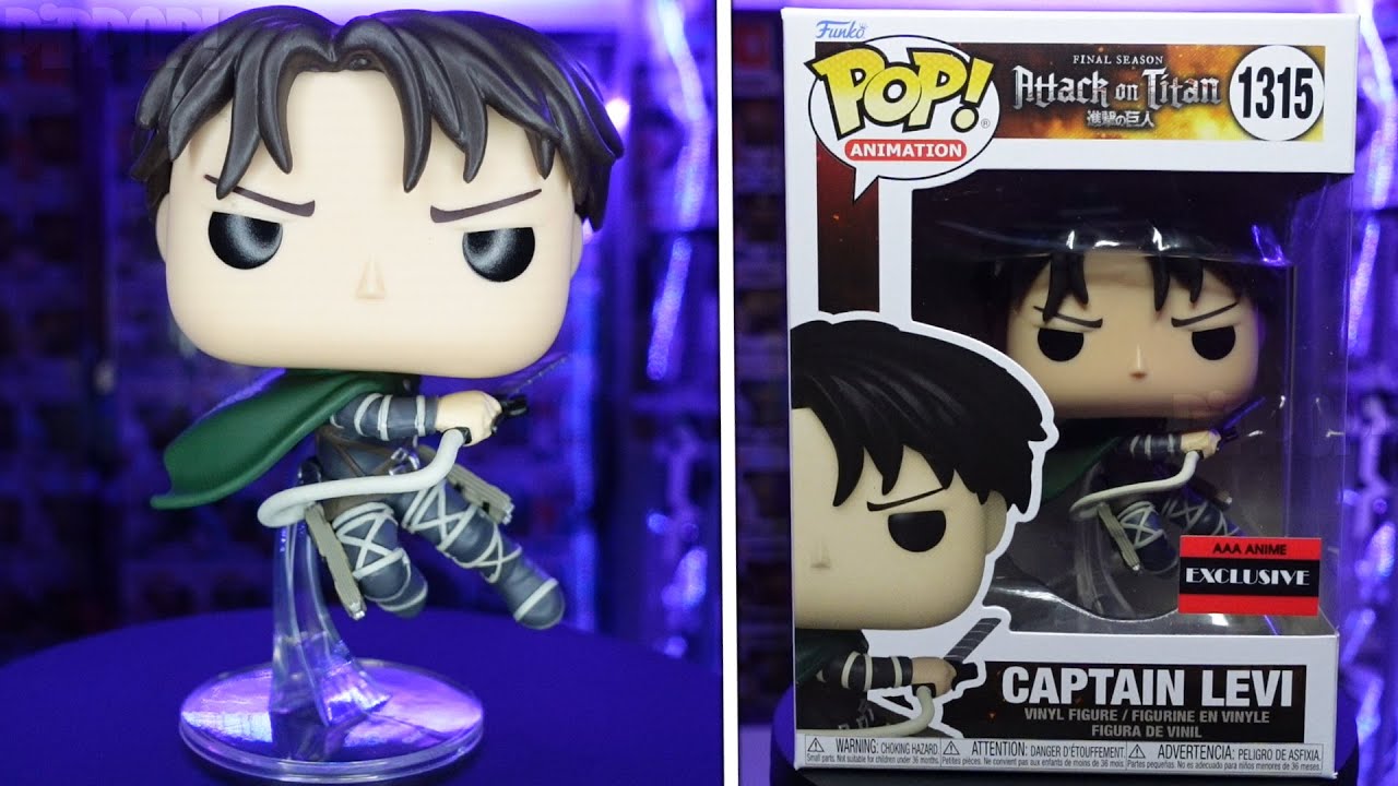 CAPTAIN LEVI 1315 - AAA ANIME EXCLUSIVE - UNBOXING FUNKO POP ATACK ON ...