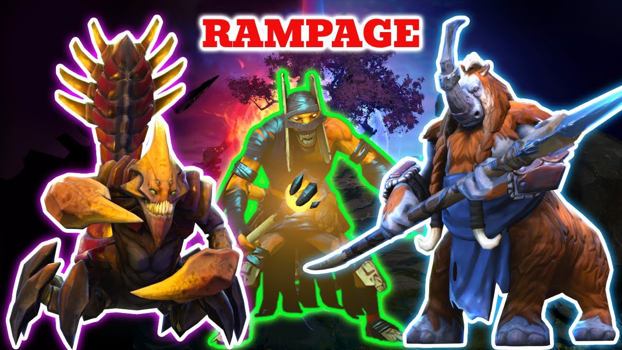 5 Amazing RAMPAGE Moments Of Dota 2 Warriors - YouTube