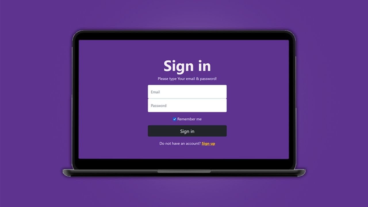 Learn Bootstrap 5 - How To Create a Sign in Page - YouTube