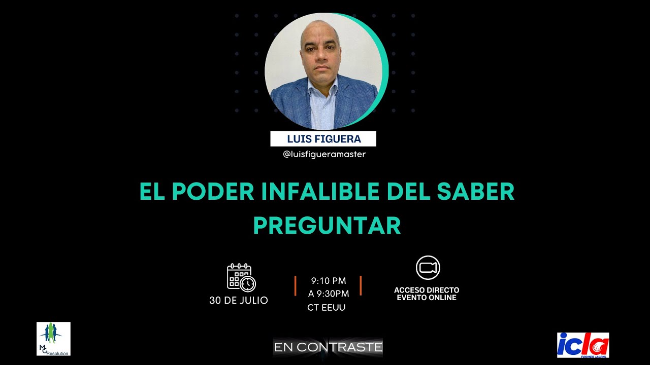 EL PODER DEL SABER PREGUNTAR. Ponente Luis Figuera. CONEXIÓN CON ...