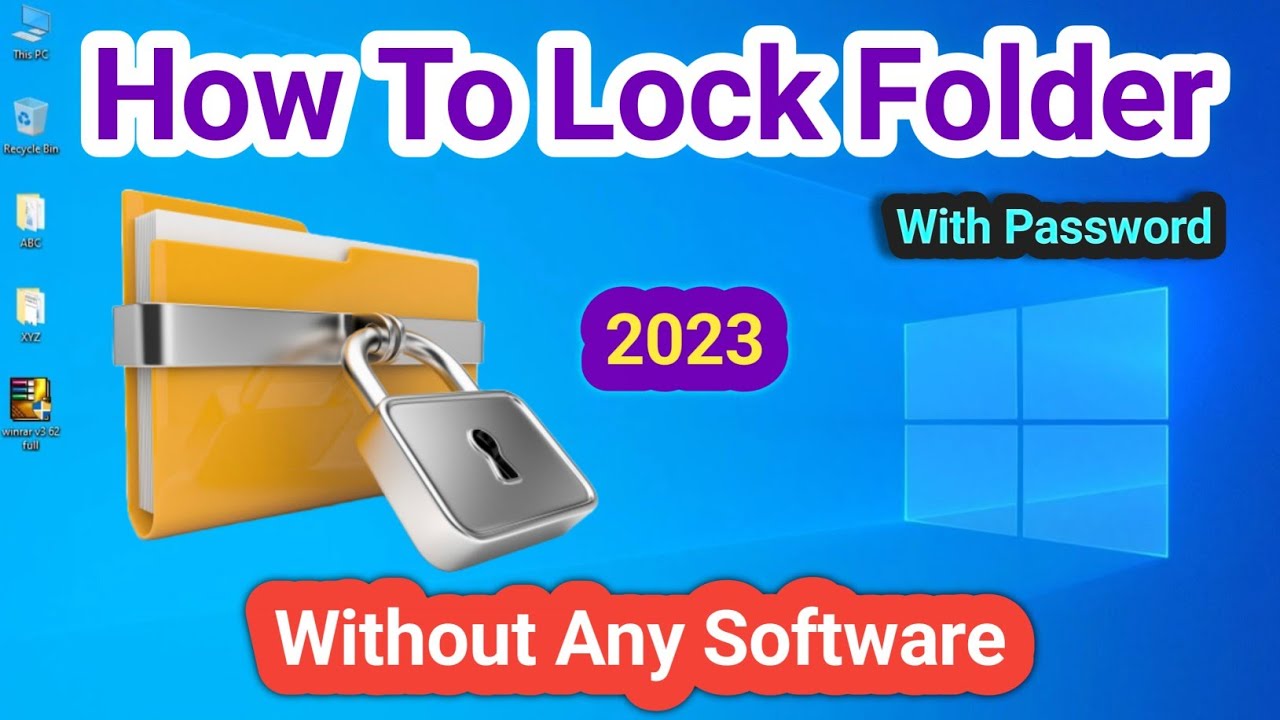 How to Lock Folder in Windows 10 | Folder Lock for PC in Hindi | Folder ...