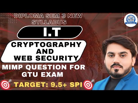 Cryptography and Web Security MIMP QUESTION FOR GTU EXAM || ALL UNIT || DIPLOMA SEM 3 IT #gtu ...