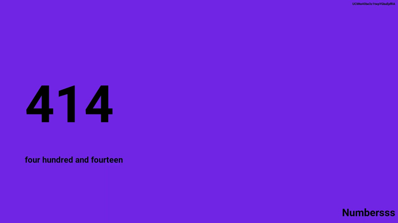 All numbers from 1 to 1049 - YouTube