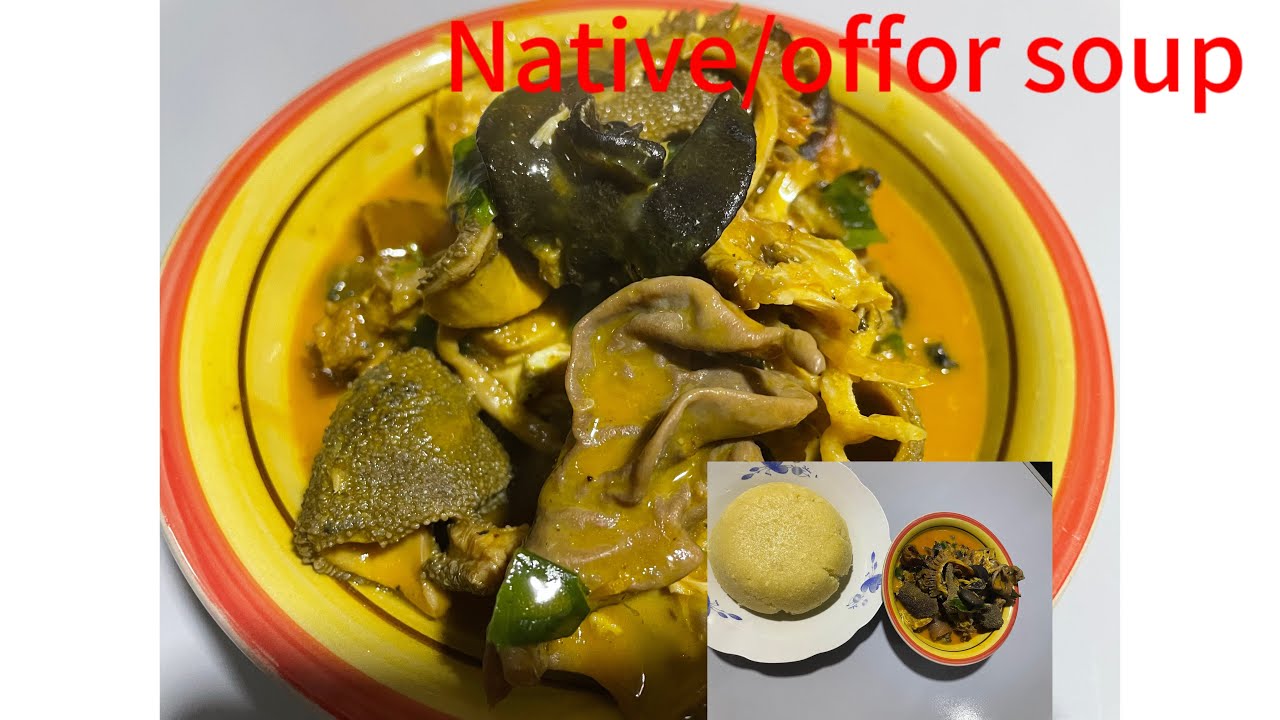 Authentic Nigerian offor soup: Traditional native soup cooking tutorial ...