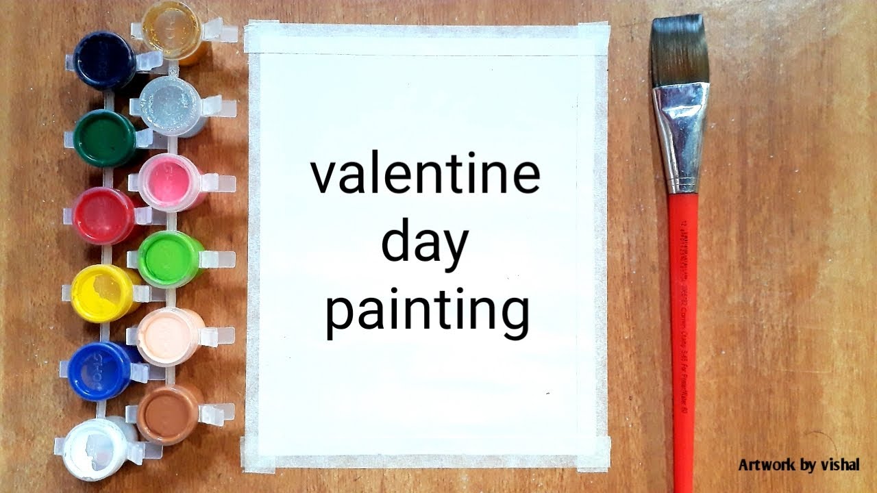 Valentine s Special Painting- Romantic Couple, Easy watercolor painting ...
