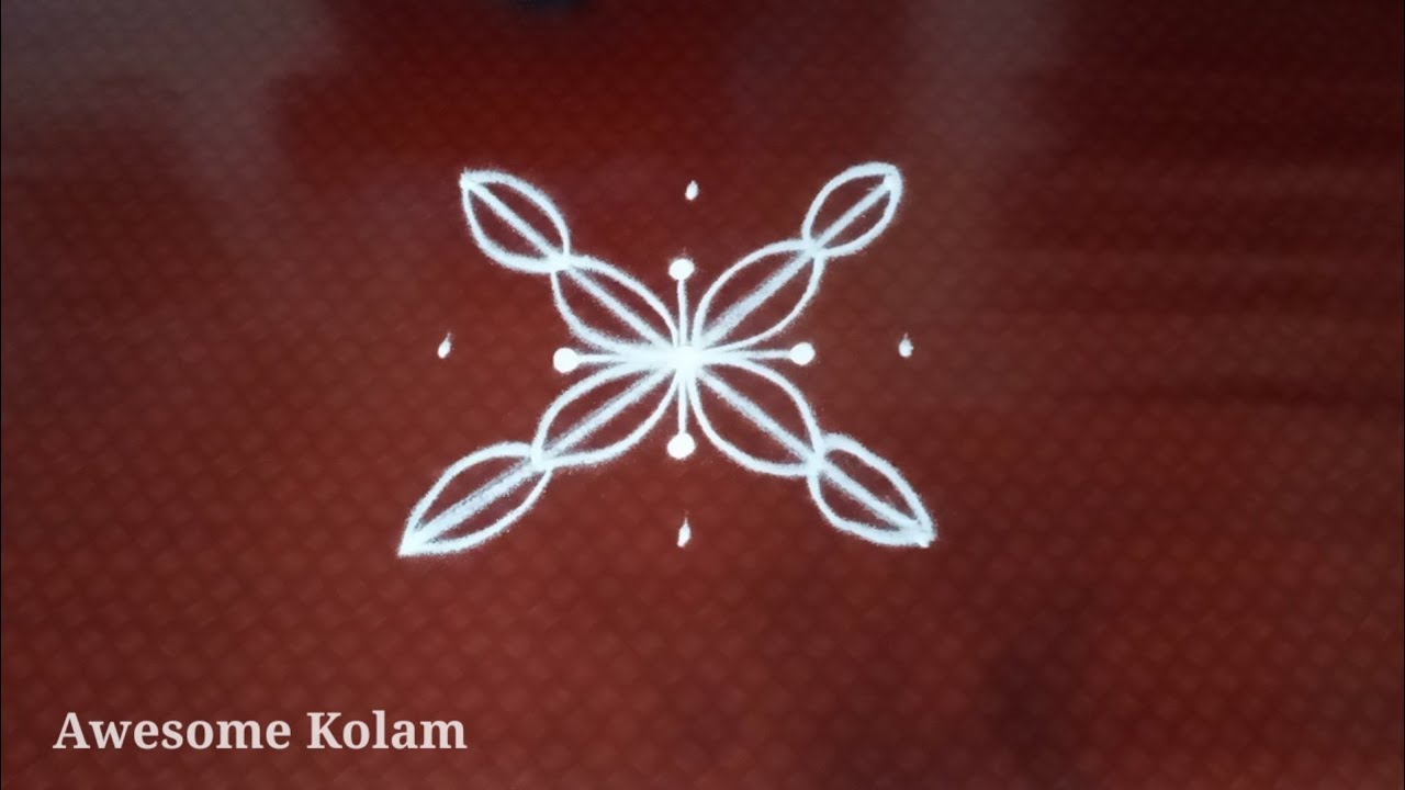 Wednesday kolam || Daily muggulu with 3*3 dots || Awesome Kolam ...