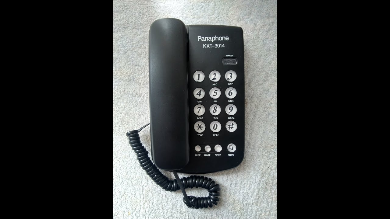 Funcionamiento teléfono panaphone KXT - 3014 - YouTube