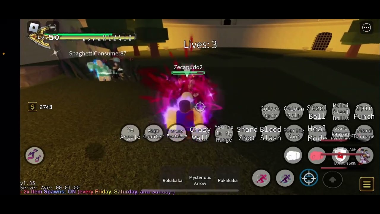 [yba] Crazy diamond spin is pretty good 1v1s/2v2s - YouTube