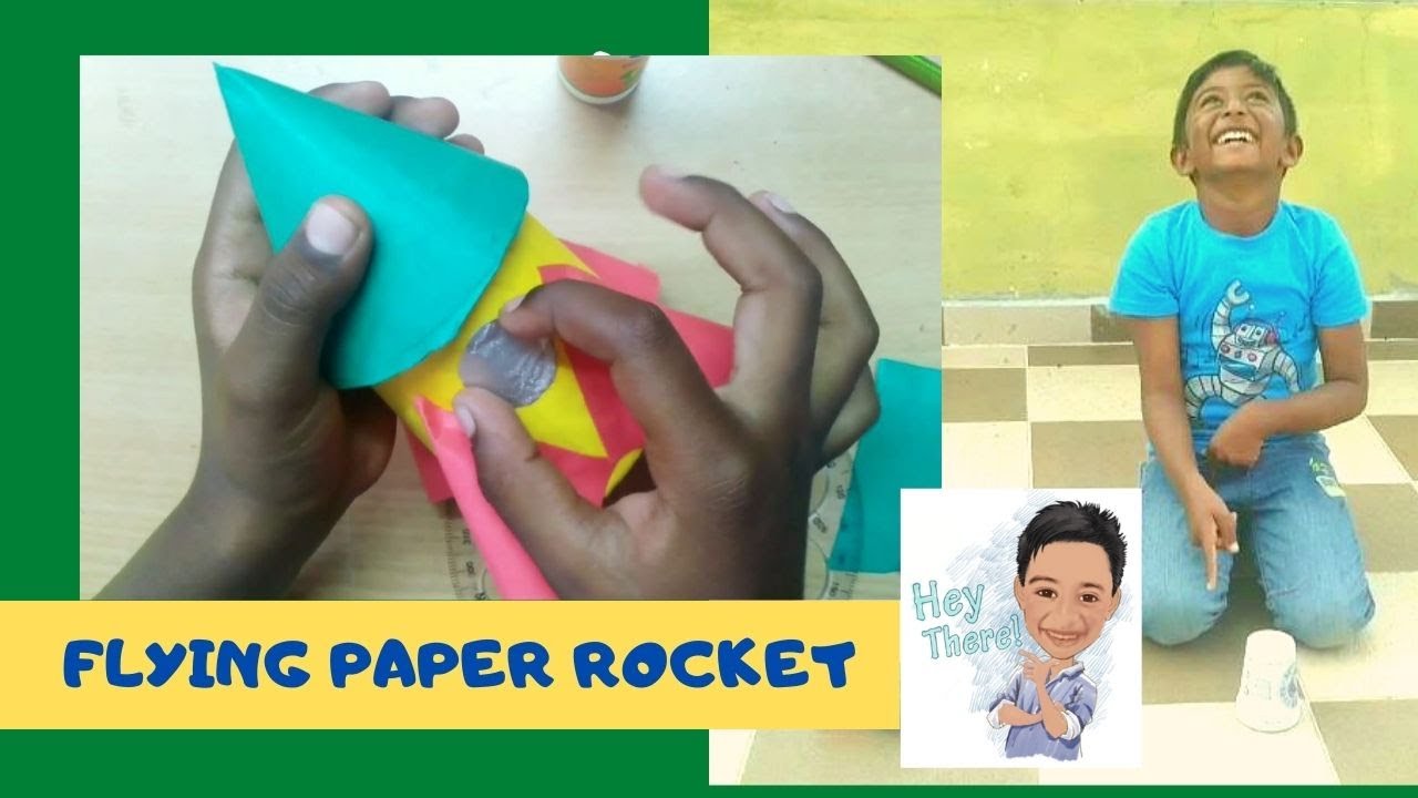 How to make Paper cup Rocket that can FLY | DIY for Kids | Jotham ...