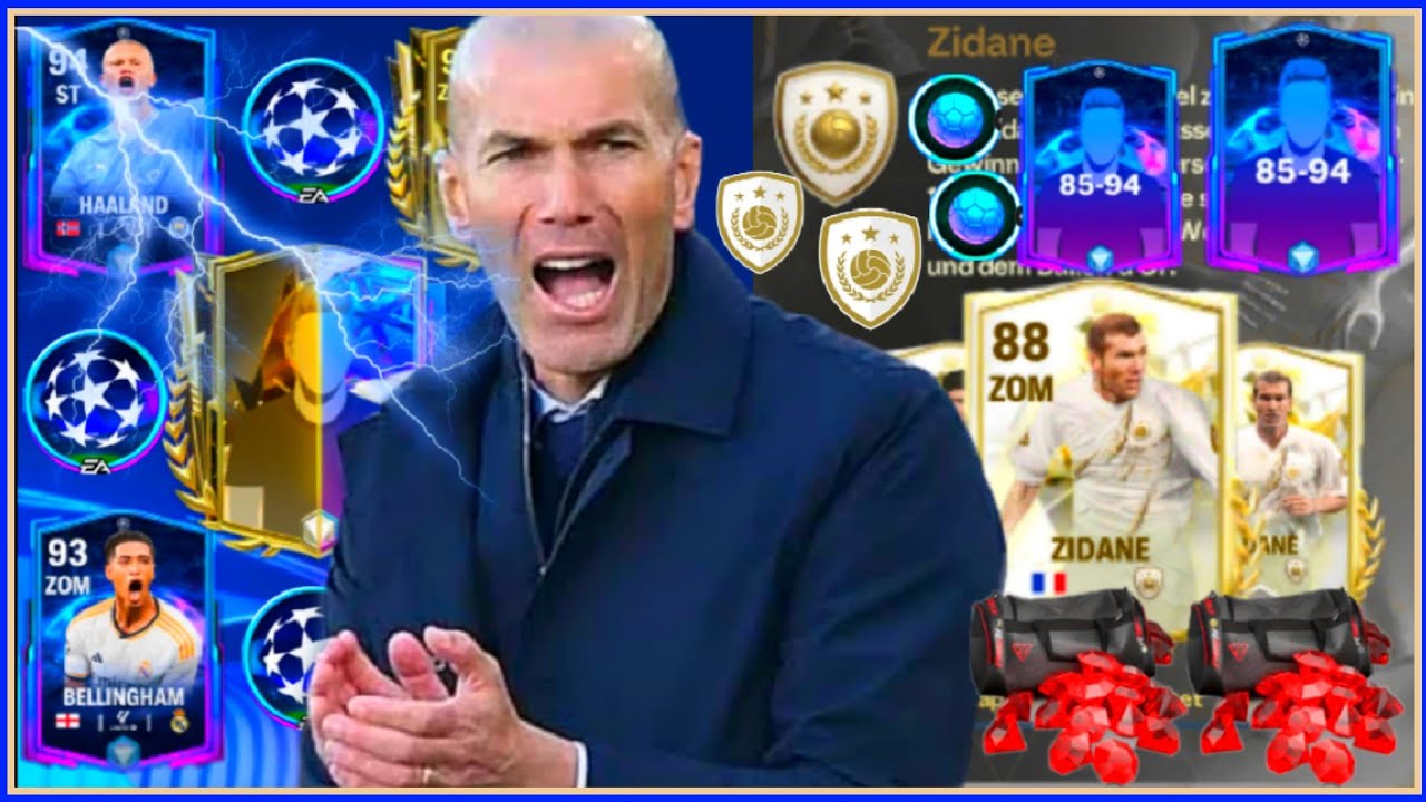 Neues Zidane ICON Kapitel mit vielen GEMS😱! + heftige UCL Packs (85-94 ...