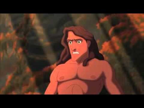 Tarzan fights with Kerchak HD