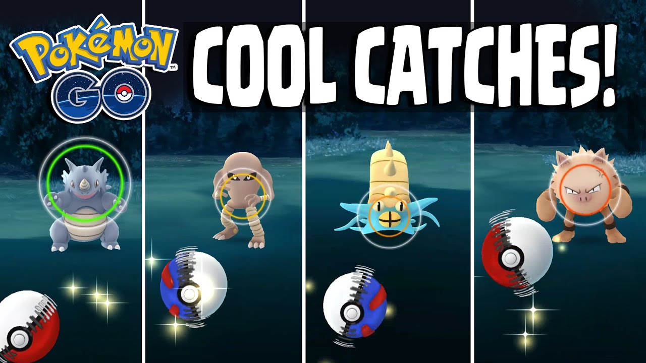 Pokemon GO | COOL RARE POKEMON CATCHES!! Hitmonlee, Omastar & MORE ...