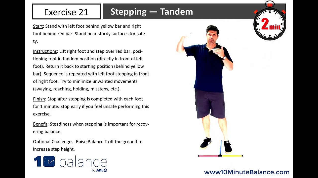 Exercise 21: Stepping - Tandem - YouTube