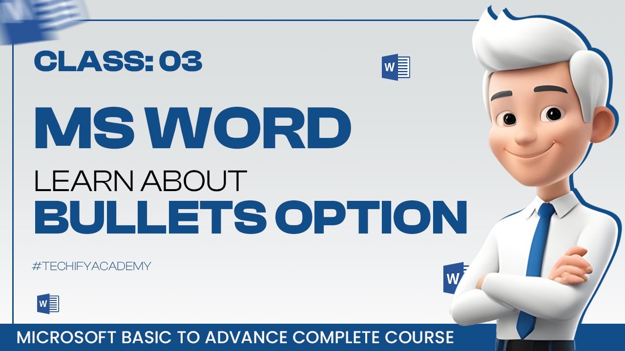 How to use Bullets Options | Organize Your Lists Easily | Class 03 ...