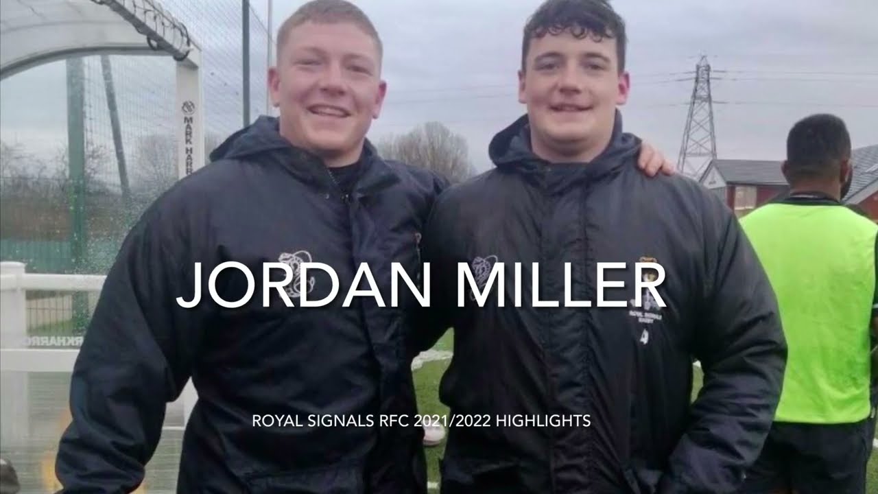 Jordan Miller Royal Signals Rugby Highlights 2021/2022 - YouTube