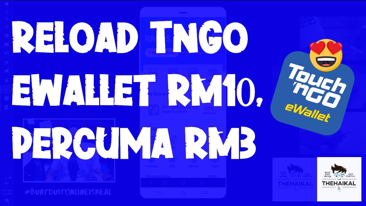 Reload TnGo ewallet RM10, Dapat Percuma RM3 - YouTube