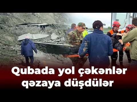 Qubada yol çəkənlər qəzaya düşdülər - Xəsarət alan var