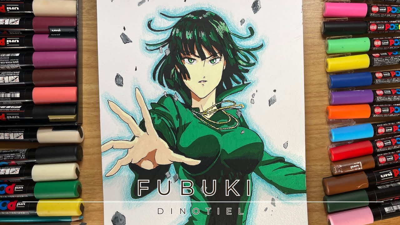 Drawing - FUBUKI (Miss Blizzard) - One Punch Man - YouTube