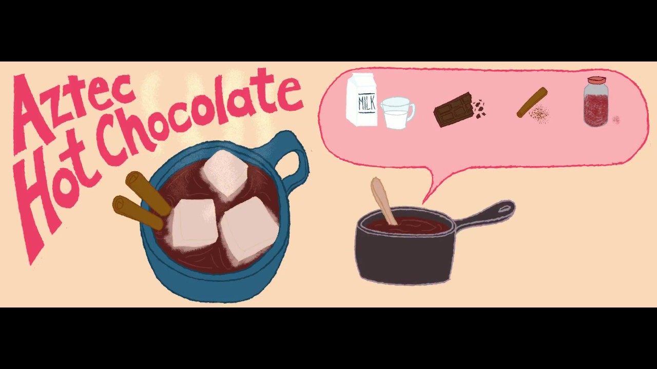 Aztec Hot Chocolate Illustrated Recipe Procreate Process Video - YouTube