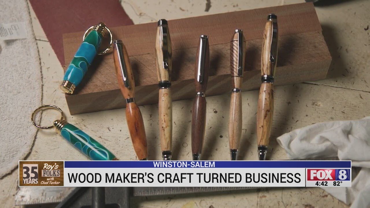 Winston-Salem wood maker turns craft into business - YouTube