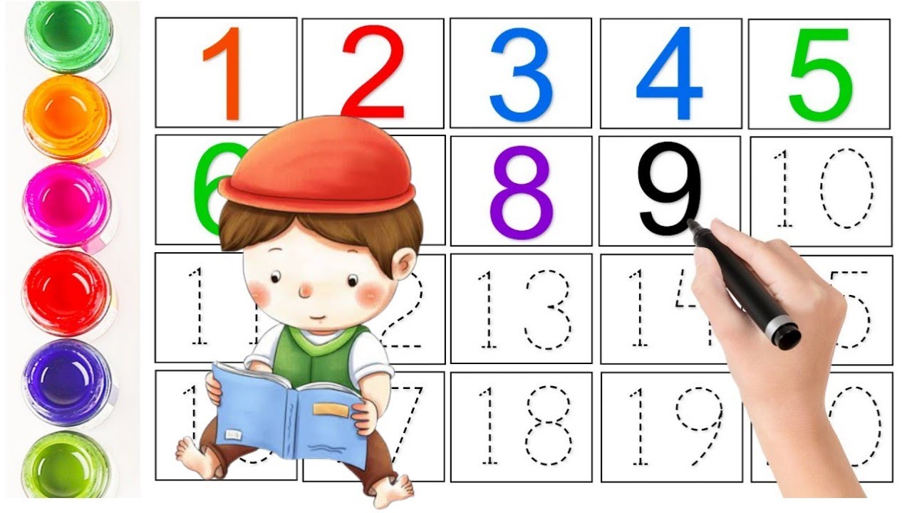 123 number learning for kids | 1234 number names | 1 To 10 numbers ...