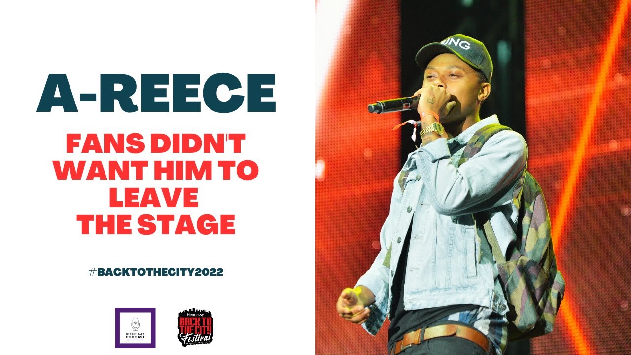 A-REECE Fans DON'T want him to leave the stage #backtothecity2022 - YouTube