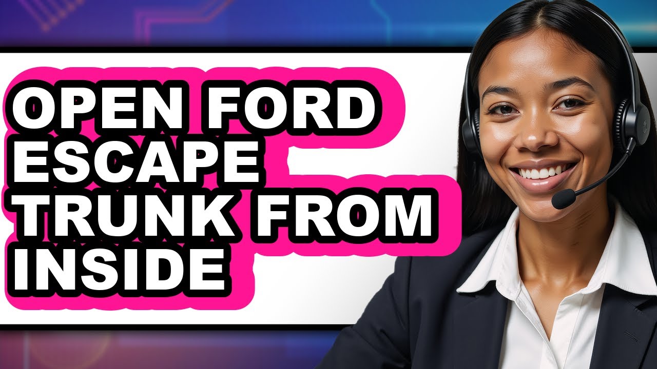 How to Open Ford Escape Trunk from Inside (Easy Method) - YouTube