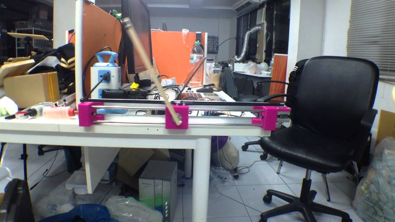 test swing-up & stabilizer inverse pendulum 02 - YouTube