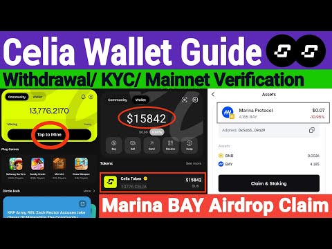 Celia Wallet Set-up Guide | Celia New Update 2026 | Marina Protocol Airdrop Claim and Withdrawal