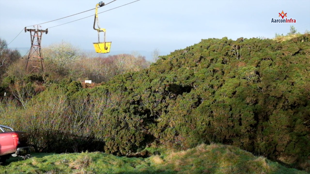 MATERIAL CARRYING ROPEWAY || MONOCABLE || AARCONINFRA - YouTube