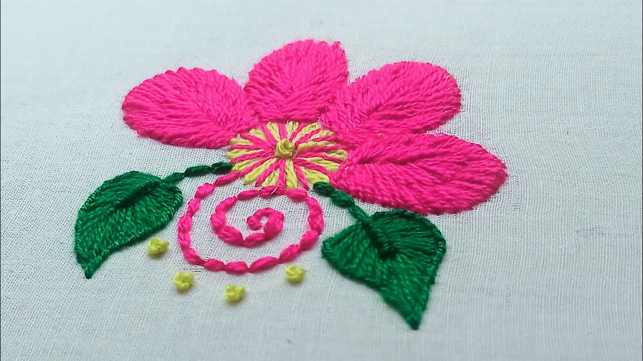 Beautiful flower design stitching || Easy and simple stitching tutorial ...