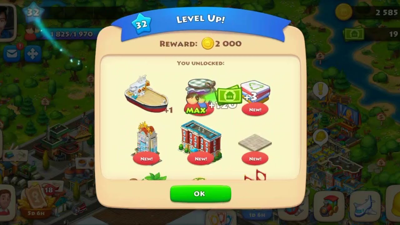 Township LEVEL 29,30,31,32 design gameplay - YouTube