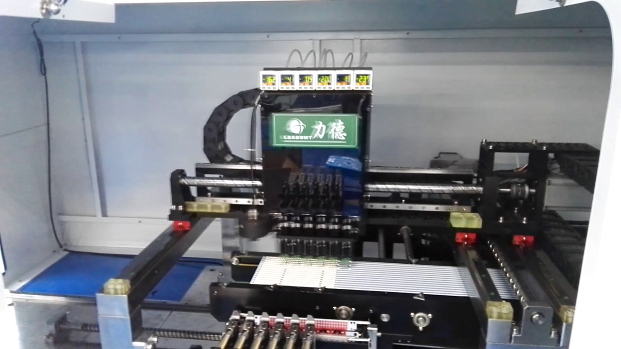 Leadsmt Online automatic smd line ,smd pick and place machine - YouTube