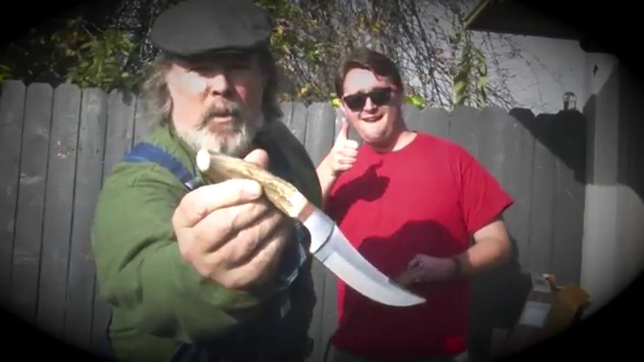 DIY How to pour a pewter end cap on a knife handle - YouTube