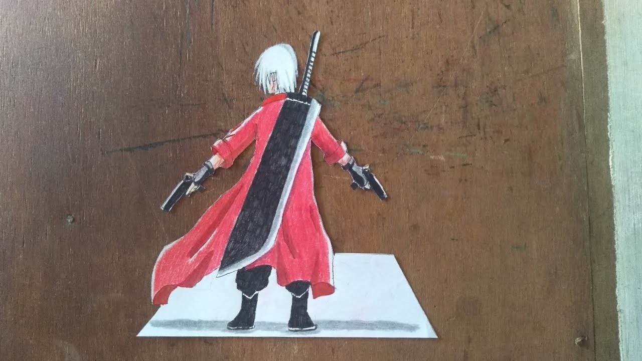 Speed drawing Dante ~ Devil May Cry - YouTube