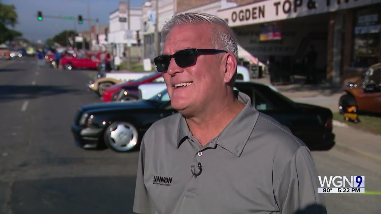 WGN-TV Route 66 Car Show in Berwyn for Visit Oak Park Illinois Tourism ...