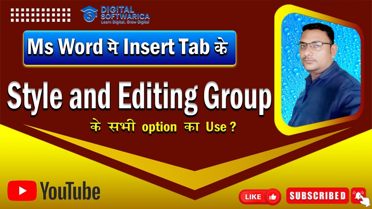 Style and Editing Group in ms word #word me style & editing Group # ...