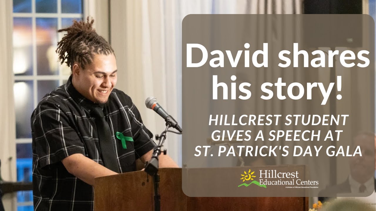 Hillcrest Student David Speaks at 19th Annual Robert "Bees" Prendergast ...