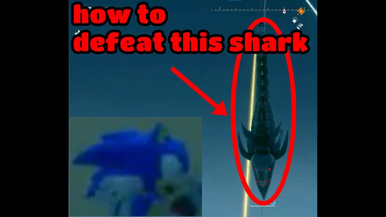 how to defeat the shark from sonic frontiers - YouTube