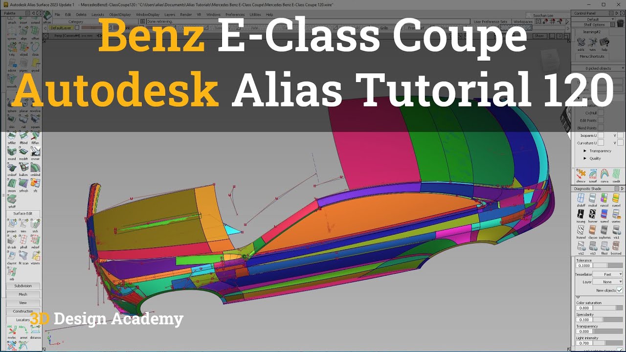 Autodesk Alias Tutorials – Mercedes Benz E-Class Coupe 120 - YouTube