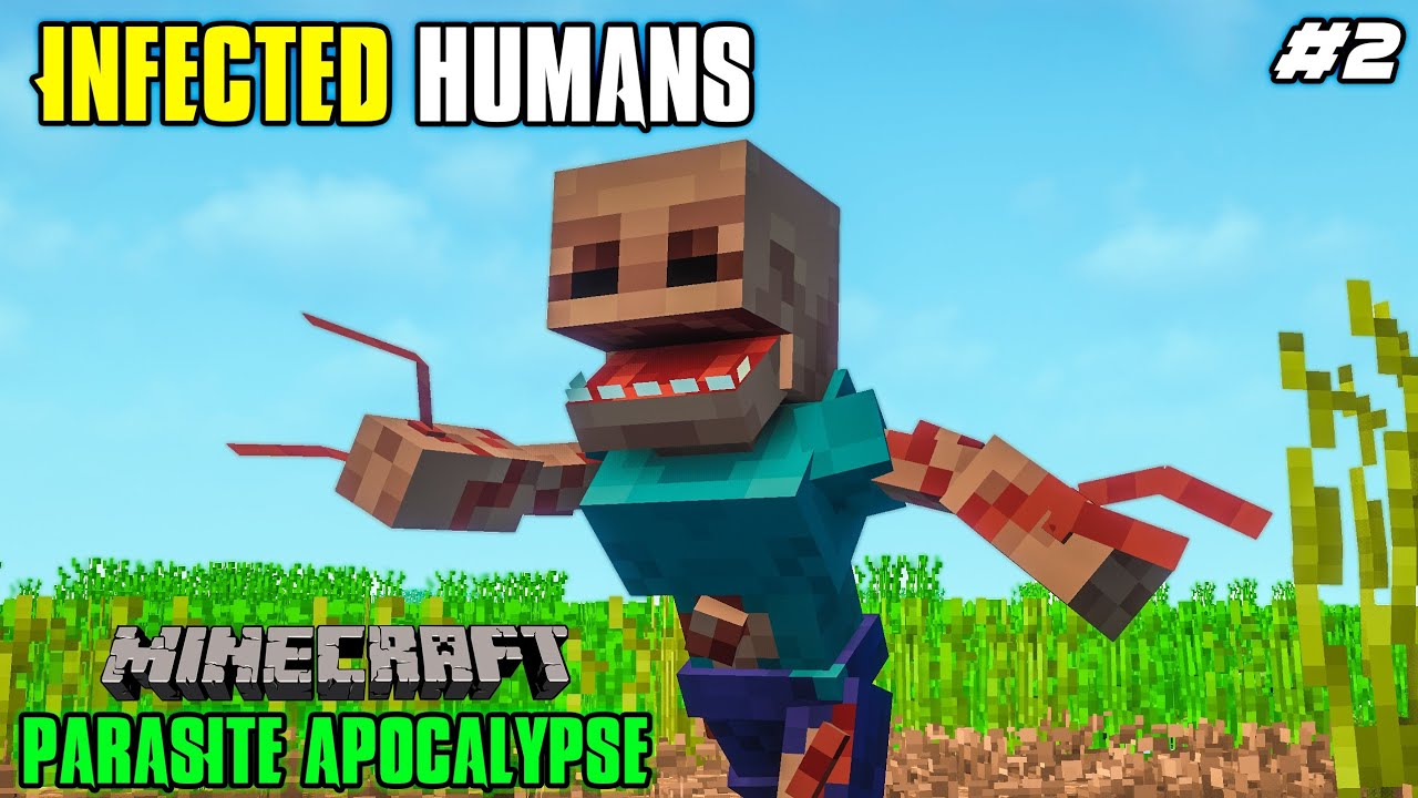 INFECTED HUMANS | Minecraft Parasite Apocalypse | In Telugu | #2 | THE ...
