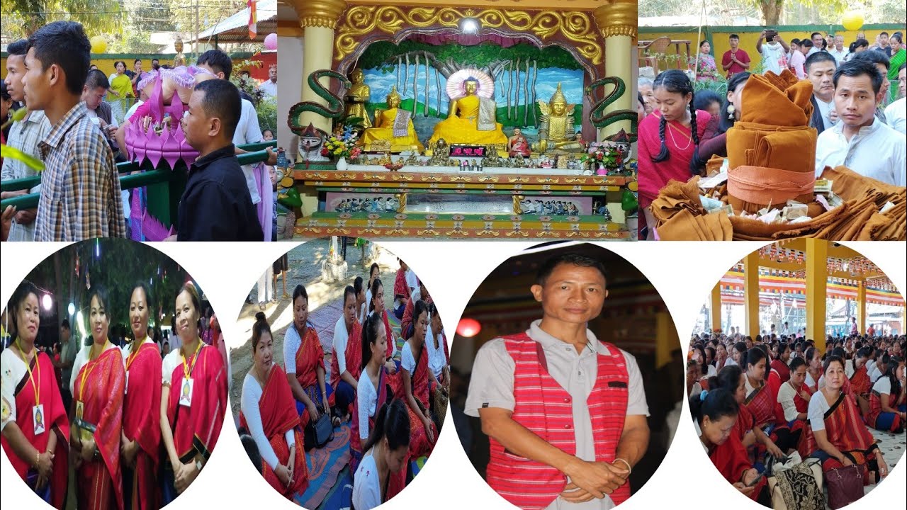 35th Kathina Chivara Weaving Ceremony//Kamalanagar Mahamuni Buddha ...