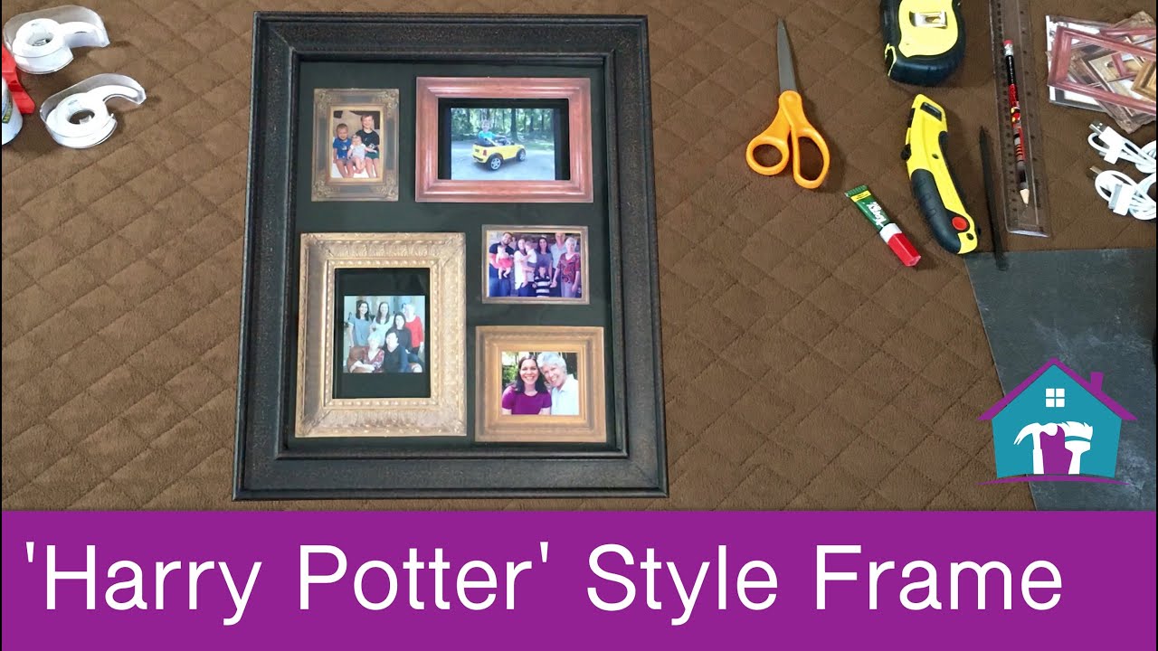 DIY Harry Potter Inspired Picture Frame - YouTube