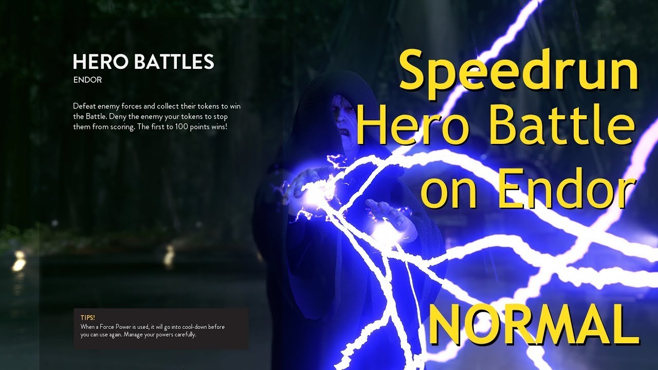 Star Wars Battlefront 2015 - Hero Battle on Endor (Normal) - Speedrun [2:19] - YouTube