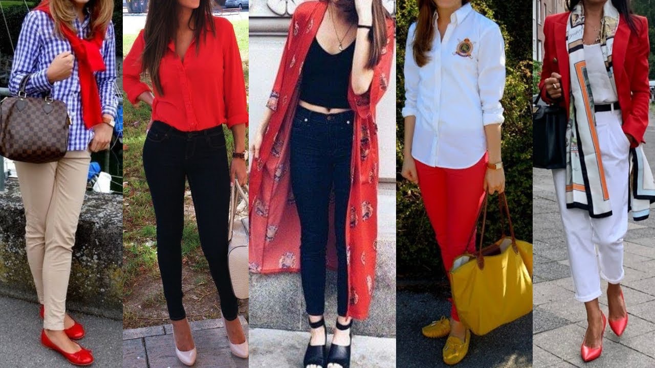 COLORES DE MODA 2002 / OUTFITS EN TONOS ROJIZOS / LOOKS ELEGANTES Y ...