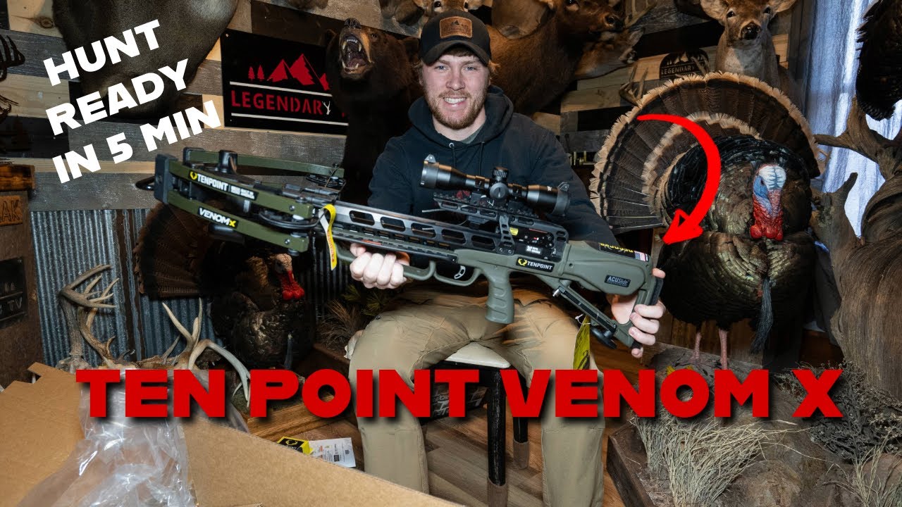Opening New Ten Point Venom X Bow - Ready to hunt in 5 Min! - YouTube